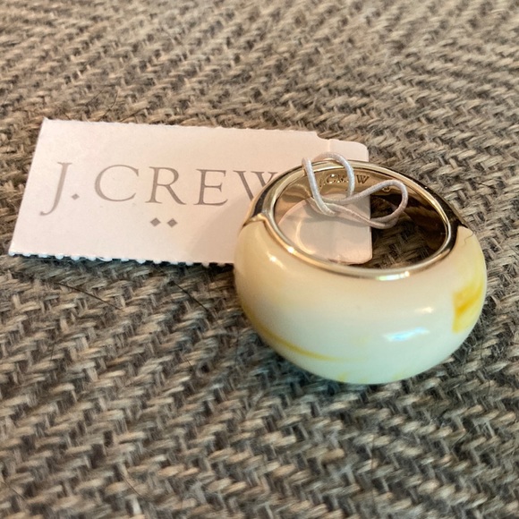 J. Crew | Jewelry | Nwt J Crew Golden Yellow Tortoise Shell Ring Sz 6 ...